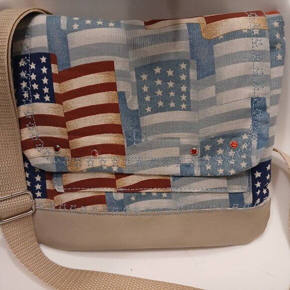 Hand Crafted | Bags | New Patriotic Stars Stripes Usa Flag Hand ...